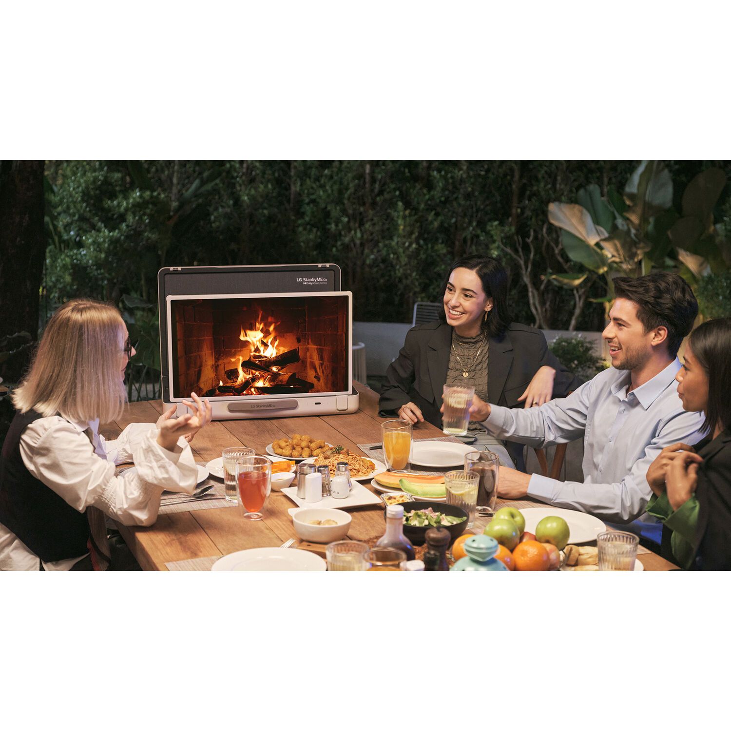 מסך טאץ' חכם נייד 27 אינץ סוללה מובנית נטענת LG 27LX5QKNA FHD Touch ...