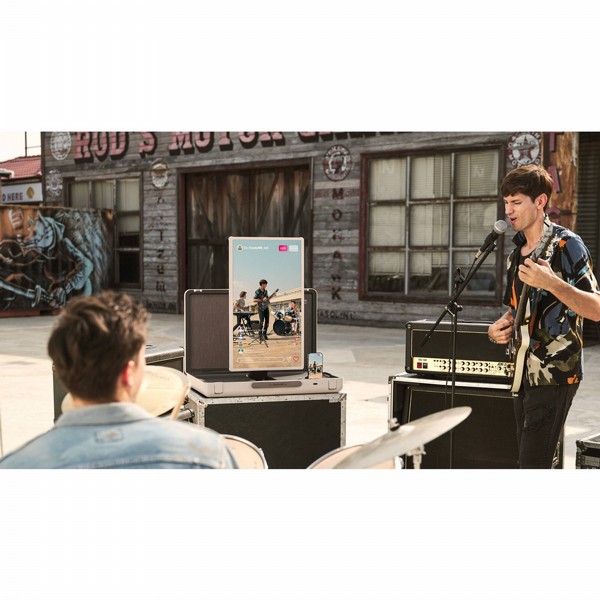 מסך טאץ' חכם נייד 27 אינץ סוללה מובנית נטענת LG 27LX5QKNA FHD Touch ...