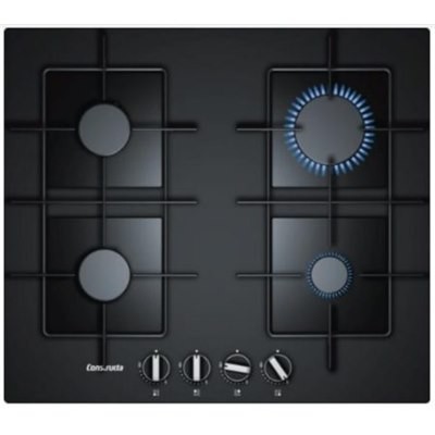 כיריים גז Constructa CA224291 זכוכית שחורה