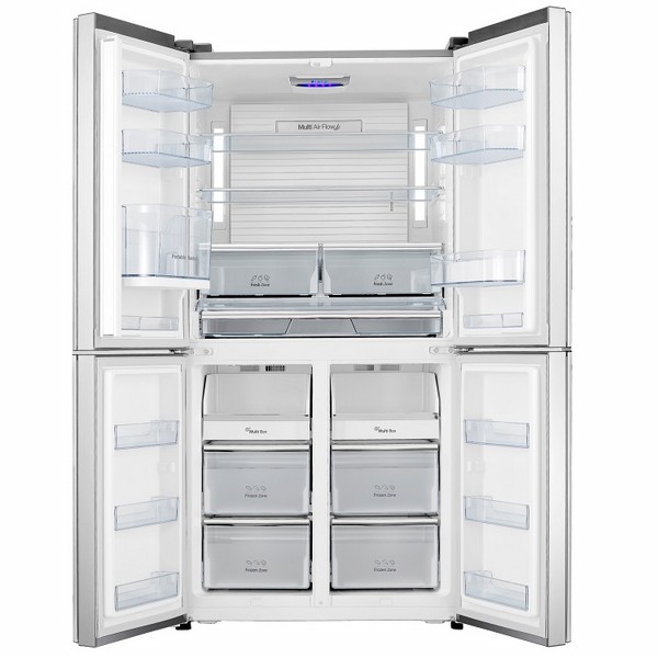 מקרר 4 דלתות 556 ליטר זכוכית שחורה הייסנס Hisense RQ81WC4SAA/BG