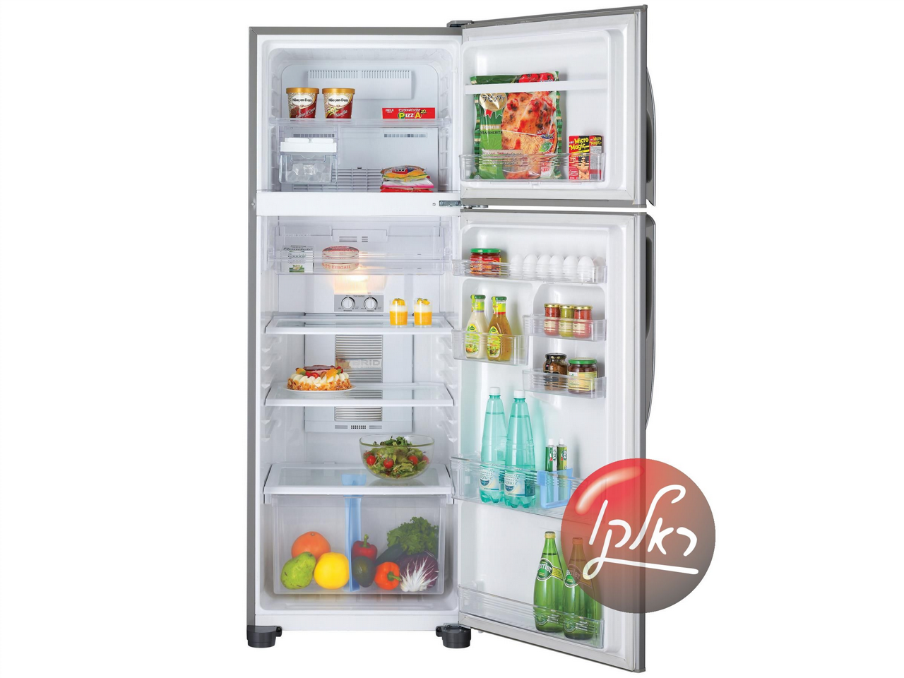 מקרר שארפ מקפיא עליון לבן 319 ליטר SHARP SJ-2131-WH